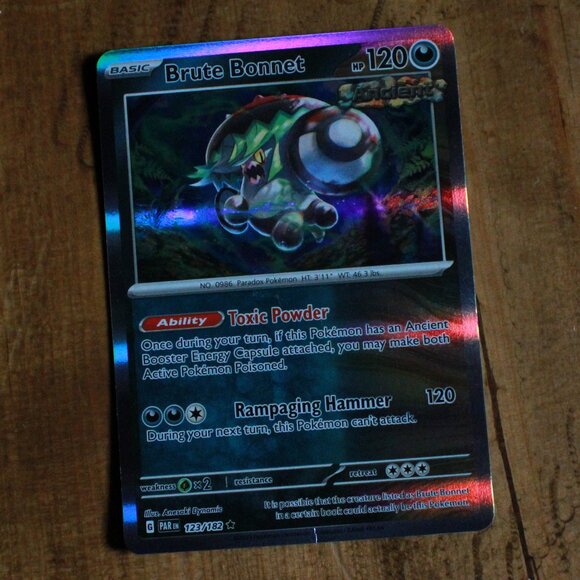 Pokemon | Toys | Pokemon Brute Bonnet Holo Tradingplaying Card | Poshmark